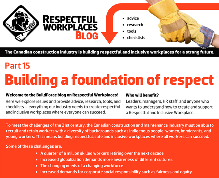Building A Foundation Of Respect - Part 15 - BuildForce Canada