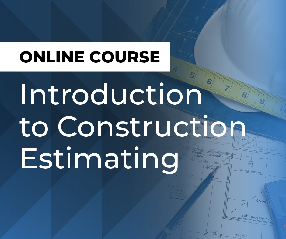 Introduction To Construction Estimating Course Marketing Materials ...